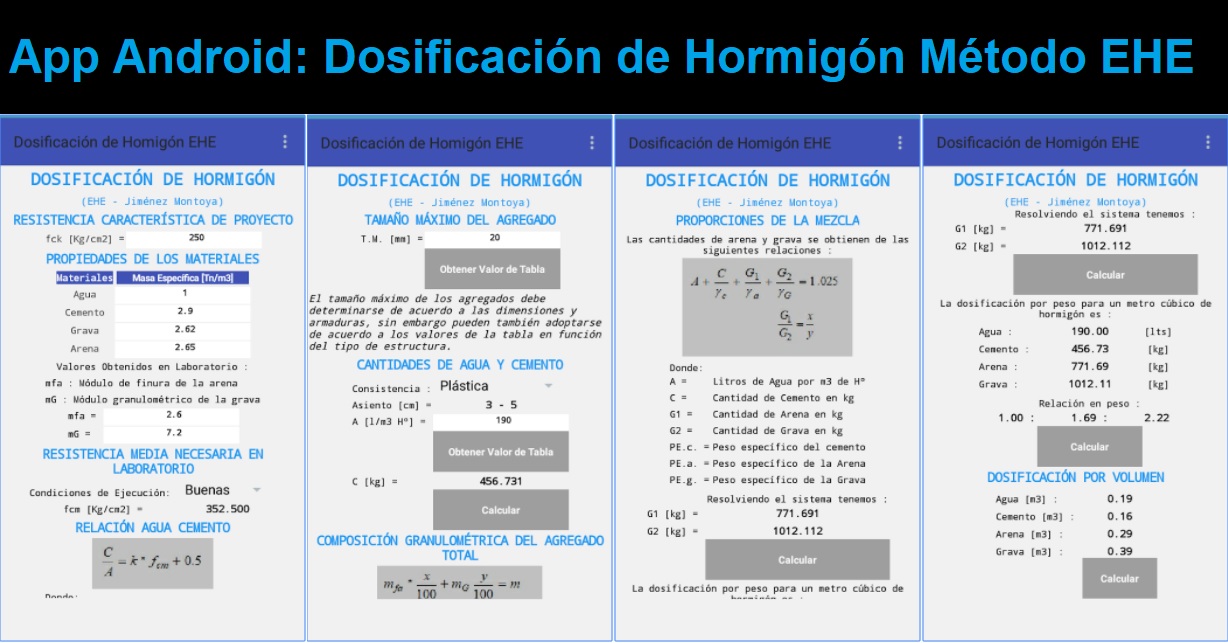 MATERIALES DE INGENIERÍA Y OBRAS : App Android para Dosificación de ...
